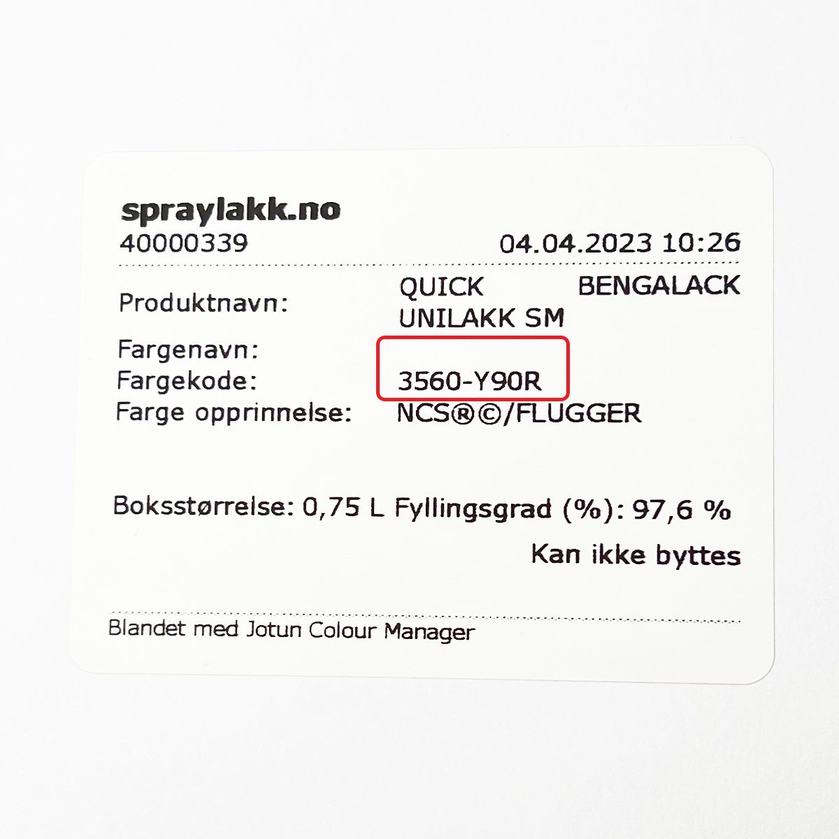 Fargekode Flugger på spray – Spraylakk.no
