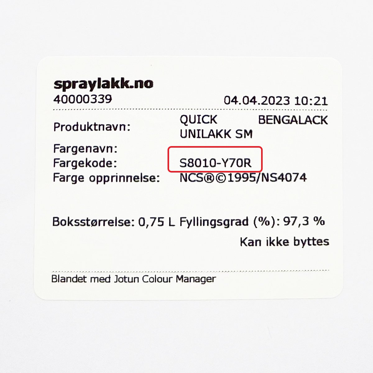 NCS farger på spray – Spraylakk.no