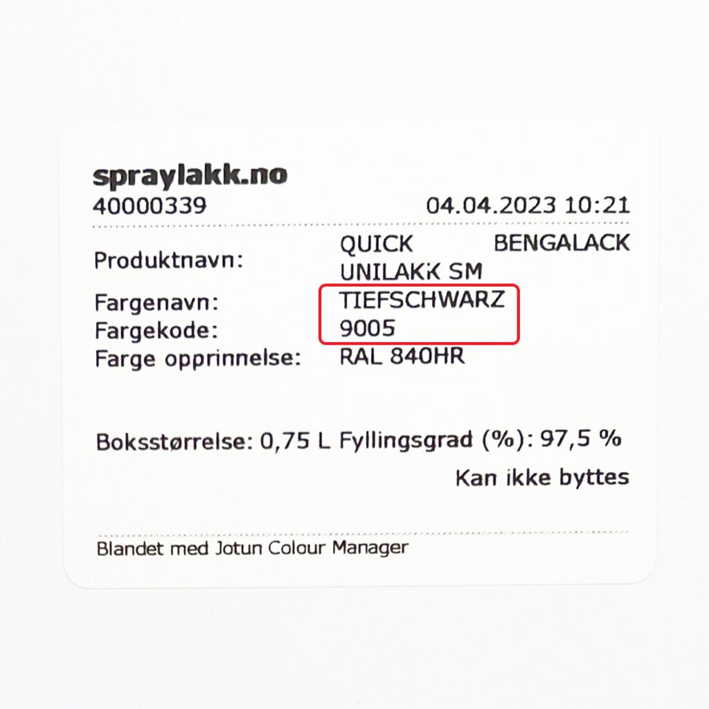 RAL farger på spray – Spraylakk.no